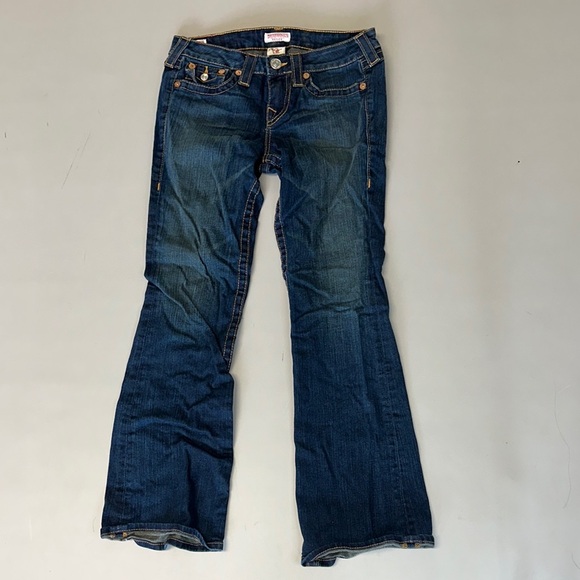True Religion | Jeans | True Religion Blue Flare Jeans With Vintage ...